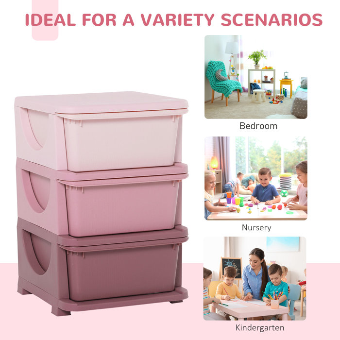 Harriet Bee Protaras Harriet Bee Toy Organizer with Bins | Wayfair