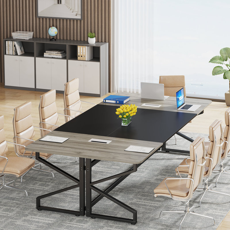 Wrought Studio Daizah Rectangular Conference Table | Wayfair
