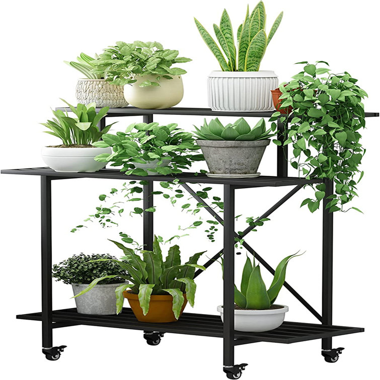 Arlmont & Co. Nethmi Rectangular Multi-tiered Plant Stand | Wayfair