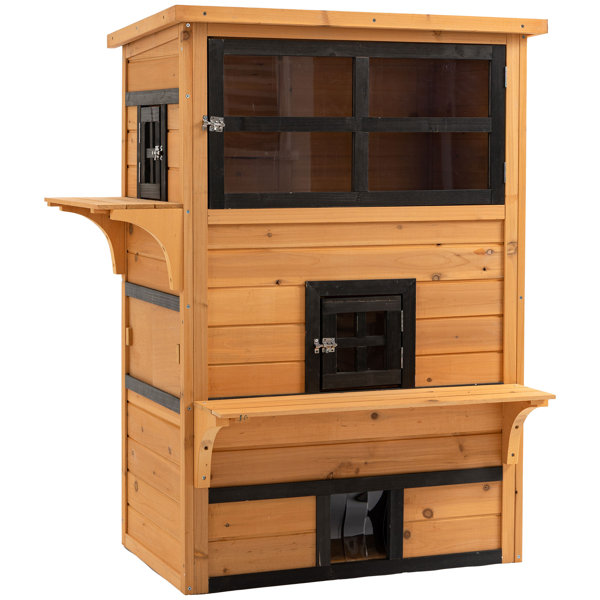 Archie & Oscar™ Monte Outdoor Cat House with Raised Floor & Reviews ...