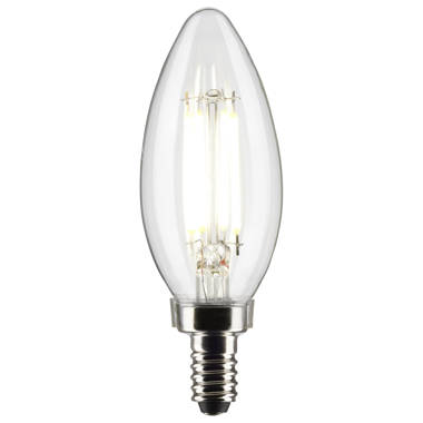 Satco 60 Watt Equivalent G16.5 E12/Candelabra Dimmable LED Bulb | Wayfair