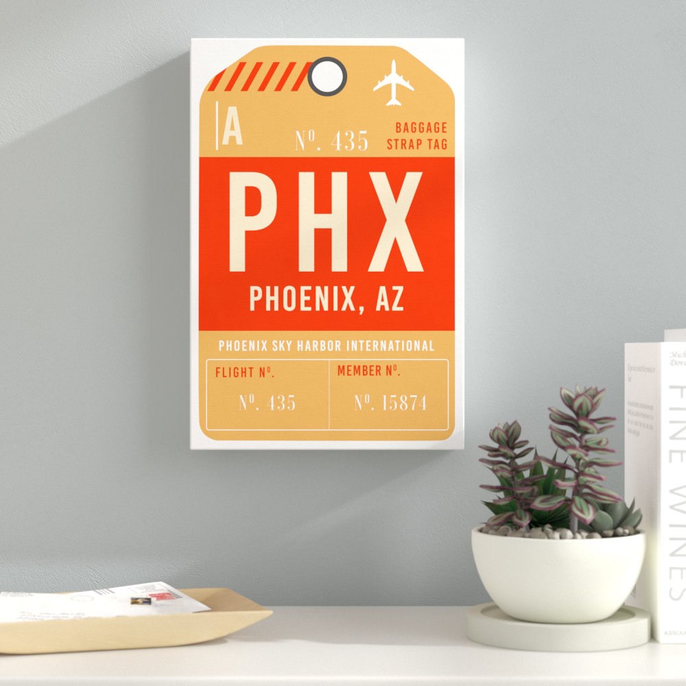 Ebern Designs Phoenix Luggage Tag - Textual Art | Wayfair