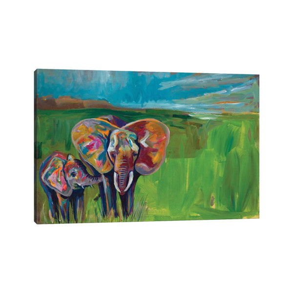 Latitude Vive An Elephant's Love by Andy Beauchamp - Wrapped Canvas ...