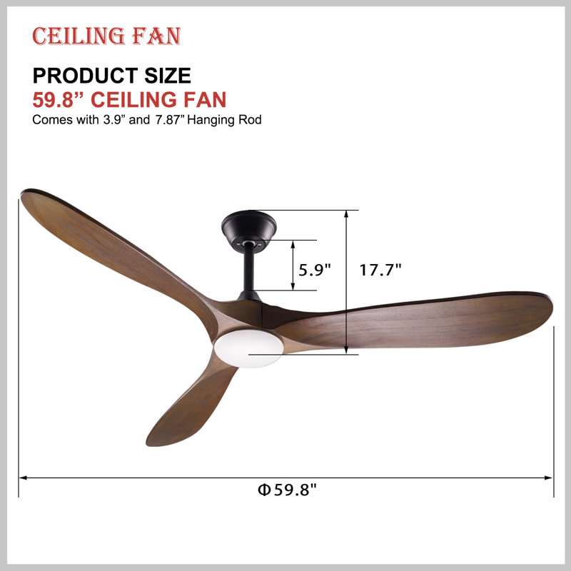 Orren Ellis Judson Ceiling Fan with LED Lights | Wayfair