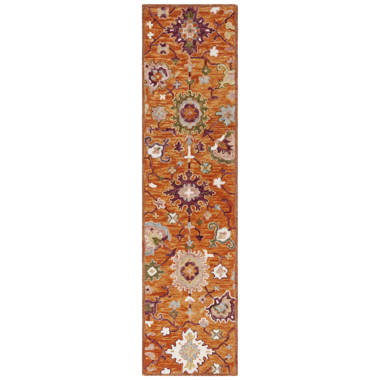 Peking Handicraft Handmade Hand Hooked Wool Brown Rug | Wayfair