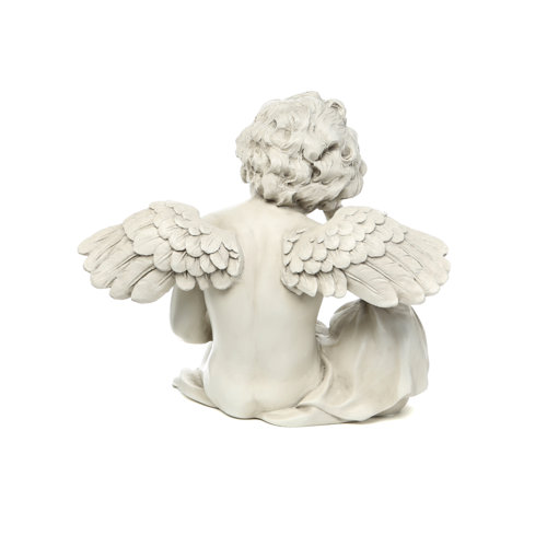 Design Toscano Mourning Mortality Sitting Cherub Statue & Reviews | Wayfair