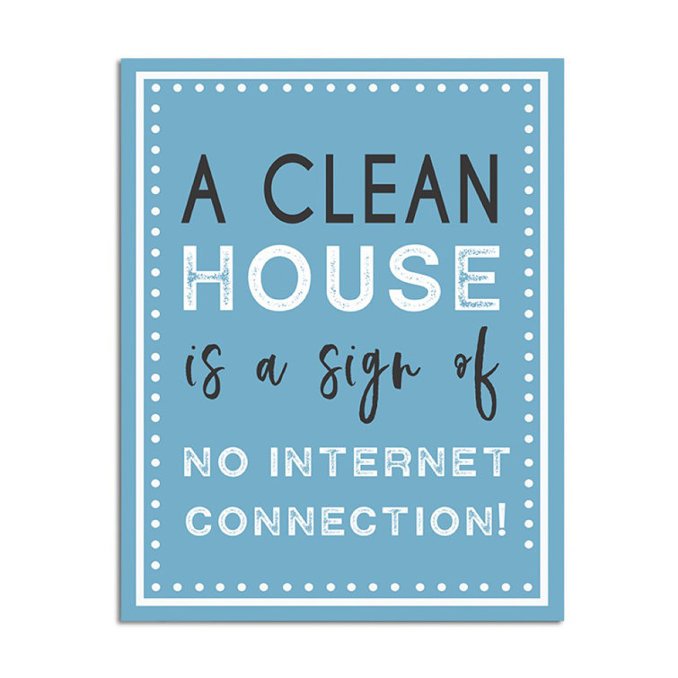 Maturi A Clean House Sign | Wayfair.co.uk
