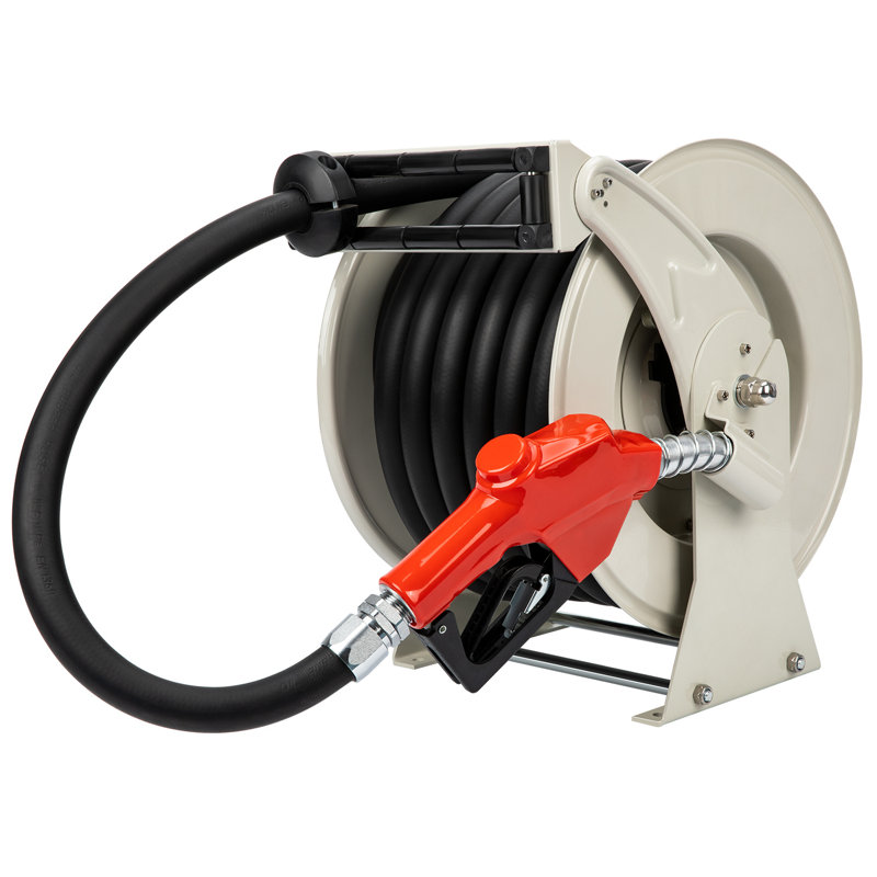 Domccy® Fuel Hose Reel 1" x 50' Spring Driven Retractable Diesel Hose ...