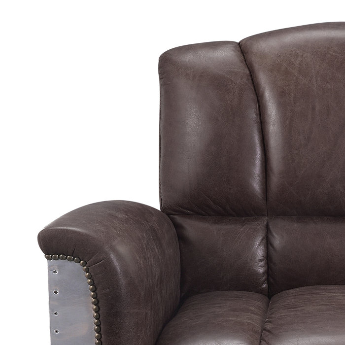 Williston Forge Haamid Leather Armchair | Wayfair