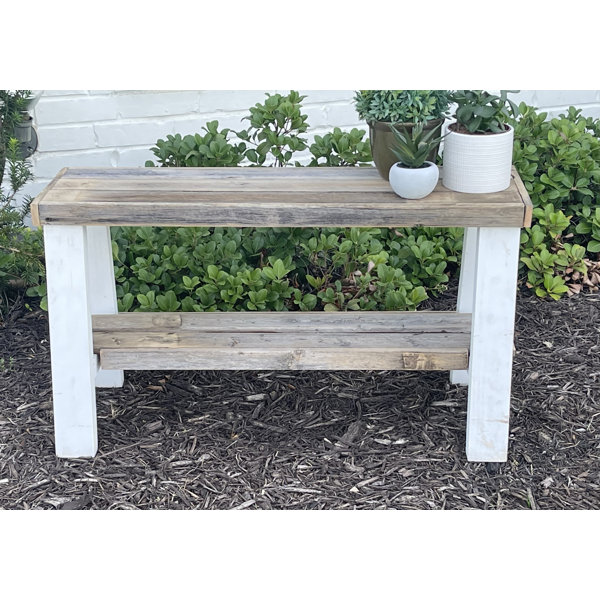 Gracie Oaks Minoo Solid Wood Shelves Storage Bench & Reviews | Wayfair