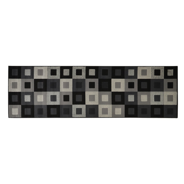 Ivy Bronx Hogarth Black/Grey Rug | Wayfair.co.uk