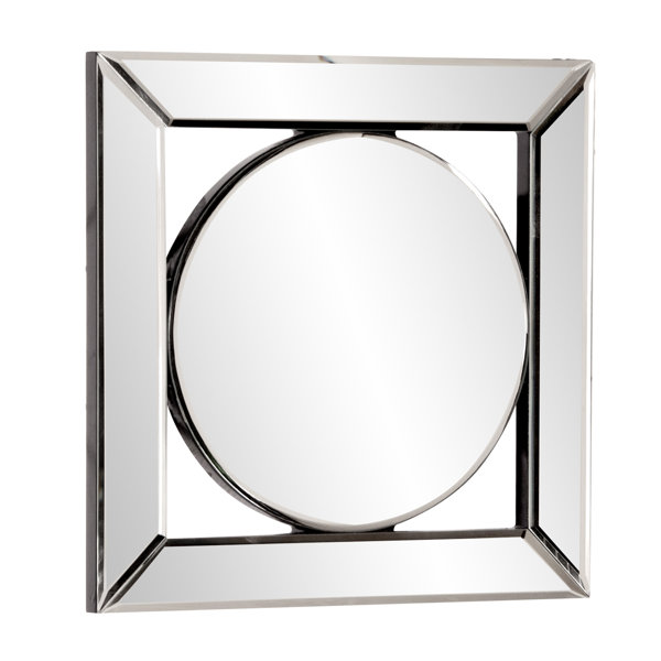 Red Barrel Studio® Square Glass Wall Mirror & Reviews | Wayfair