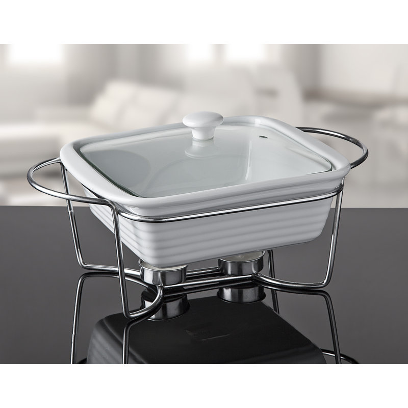 Godinger Silver Art Co Natura Square Baker with Lid & Reviews | Wayfair
