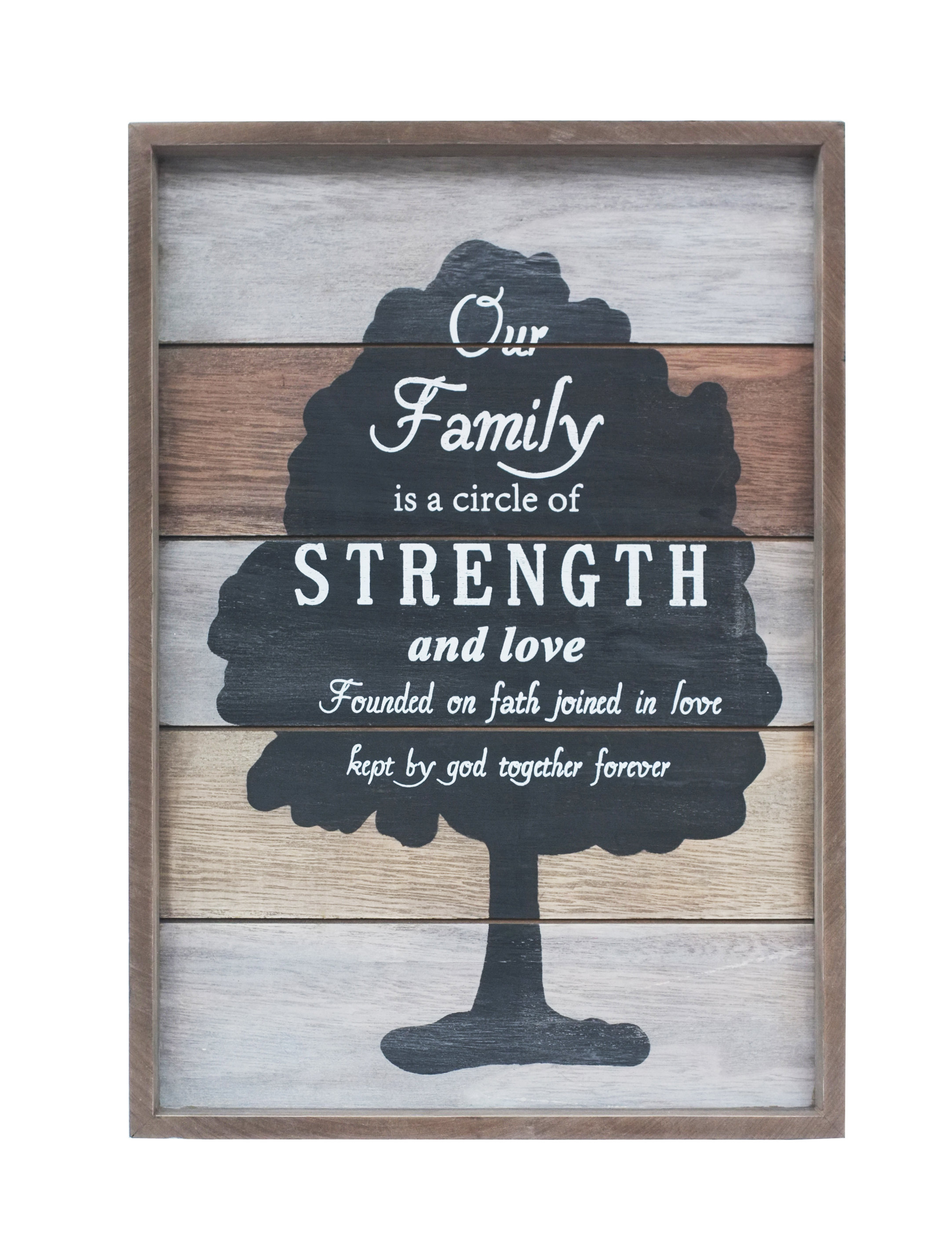 AttractionDesignHome Our Family Circle Love Strength Forever Hanging ...
