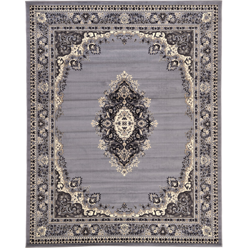 World Menagerie Balthrop Performance Gray/Beige/Black Rug & Reviews ...