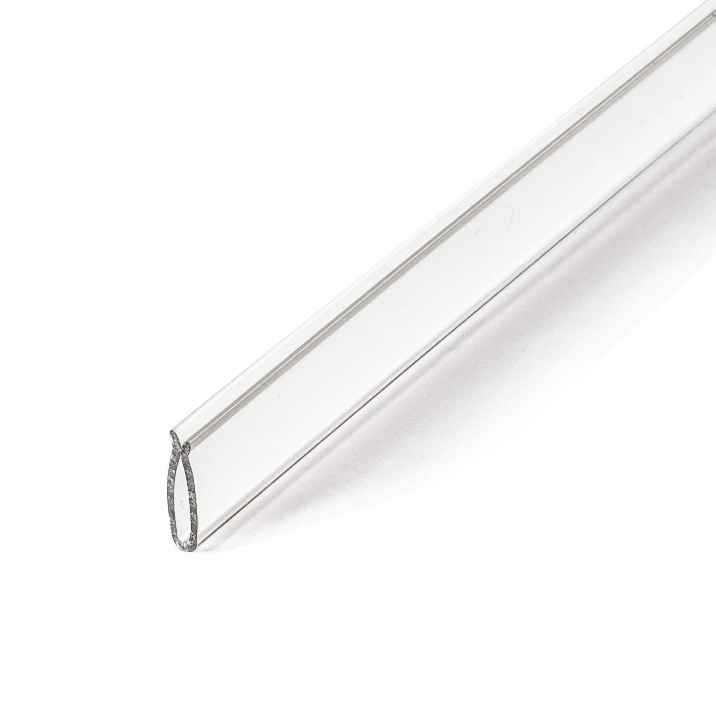 Outwater Plastic 0.56" Thick x 0.0625" Wide x 48" Length Molding Track ...