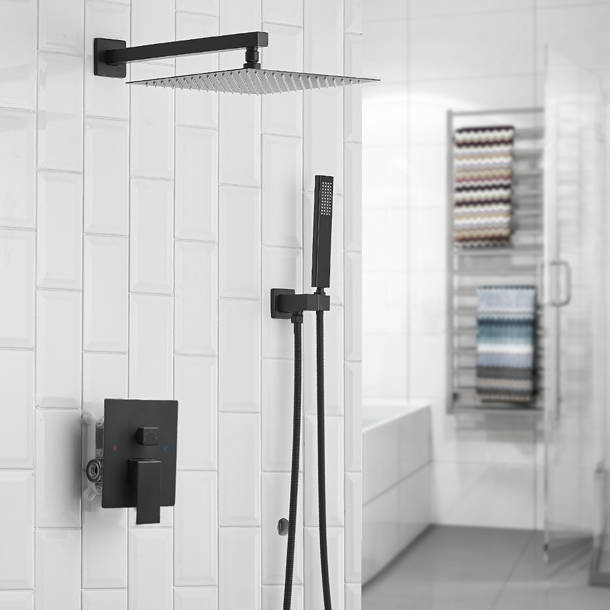 VIBRANTBATH Wall Mounted Faucet Single-handle Bathroom Faucet | Wayfair