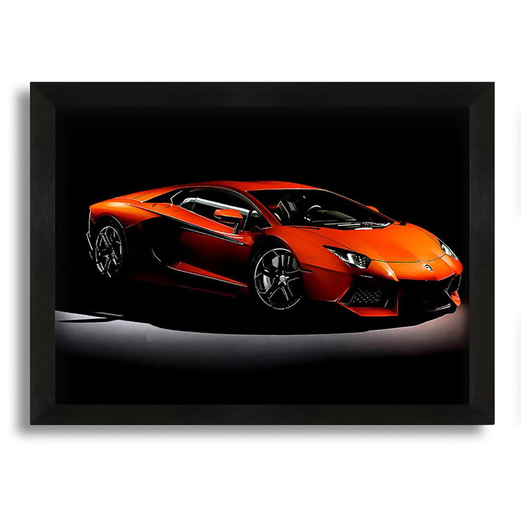 Borough Wharf Lamborghini Aventador Orange - Picture Frame Graphic Art ...