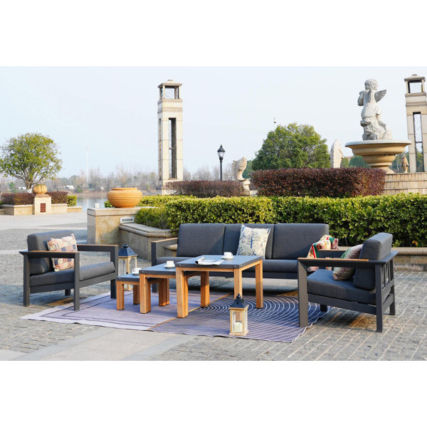 DirectWicker 6 Piece Complete Patio Set with Cushions | Wayfair