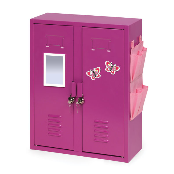 Badger Basket School Style Double Doll Locker - Purple & Reviews | Wayfair