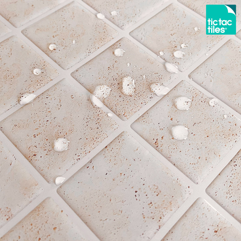 TicTacTiles 10" x 10" PVC Peel & Stick Mosaic Tile & Reviews | Wayfair