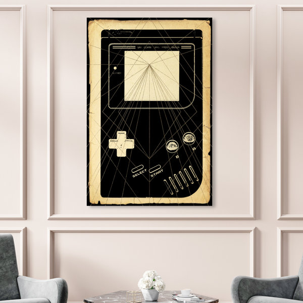 Art Remedy Video Games Gameboy Framed On Canvas Painting | Wayfair