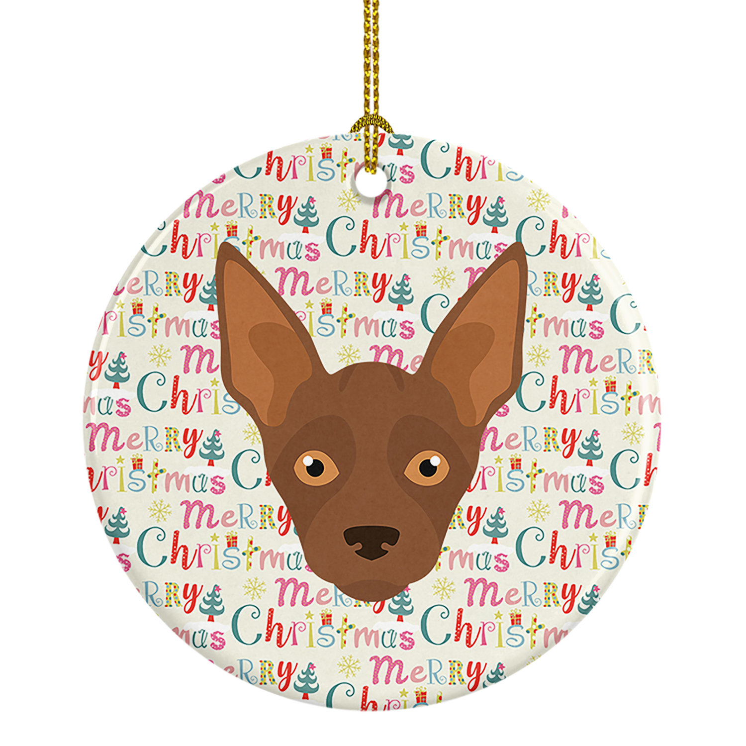 The Holiday Aisle® Abyssinian Sand Terrier Merry Christmas Hanging ...