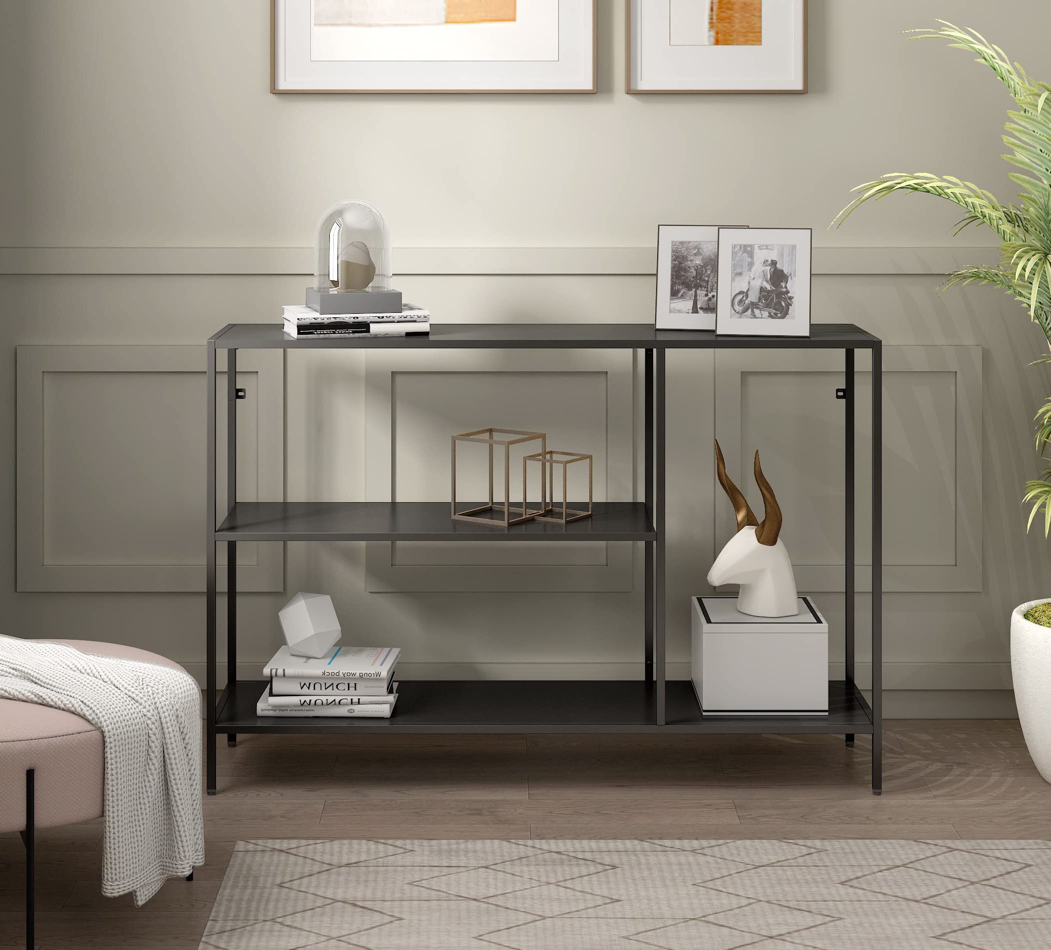 Latitude Run Tushka 120Cm Steel Console Table | Wayfair.co.uk