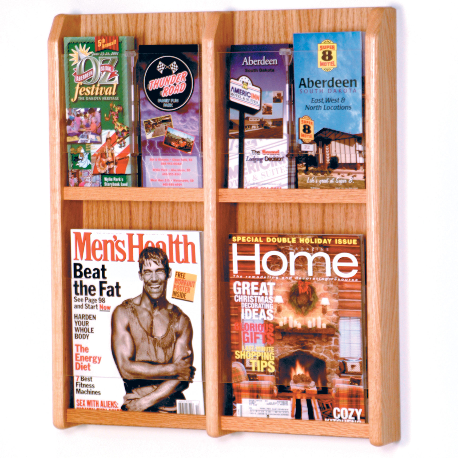 Wooden Mallet 4 Magazine / 8 Brochure Wall Display & Reviews | Wayfair