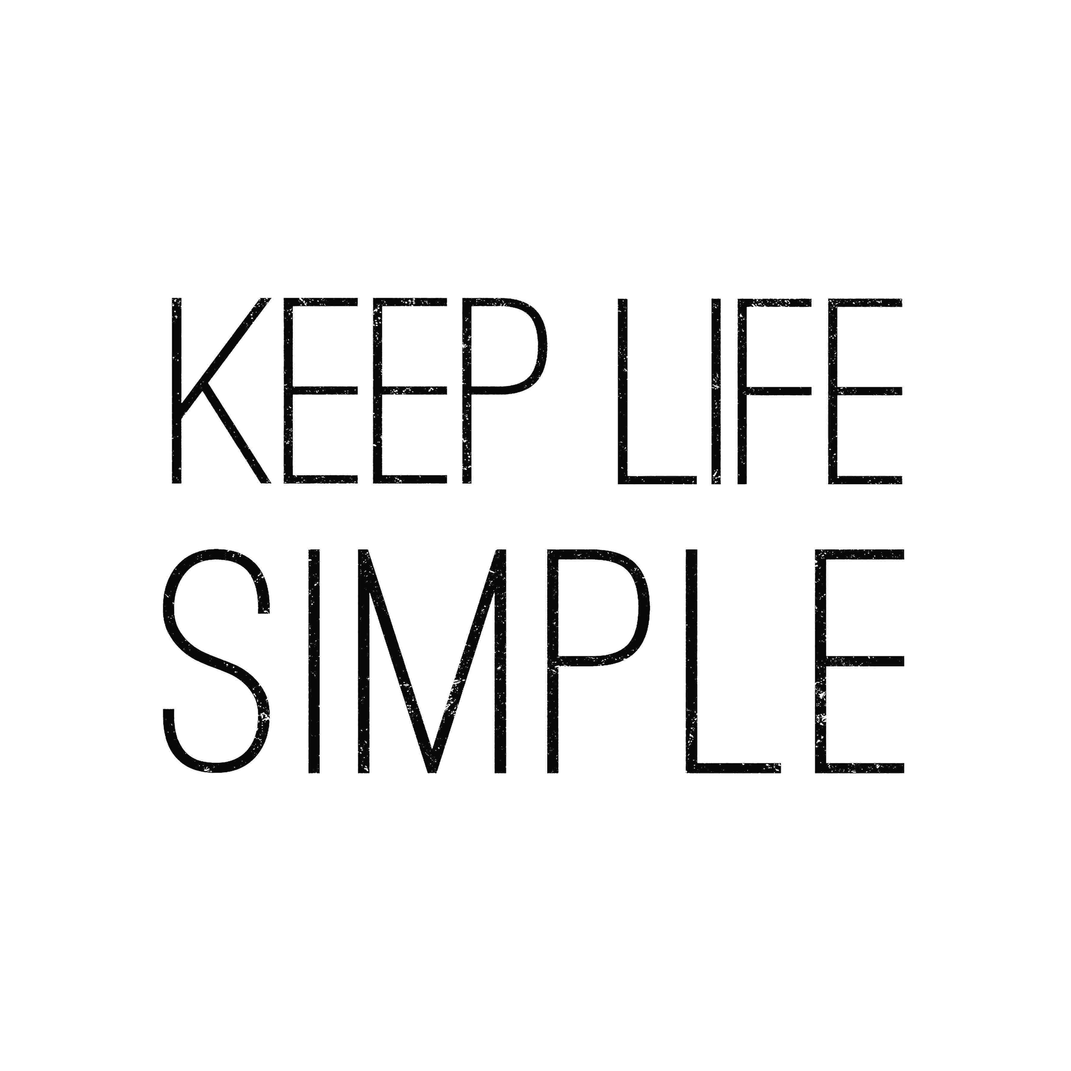 Trinx Keep Life Simple - Wrapped Canvas Textual Art | Wayfair