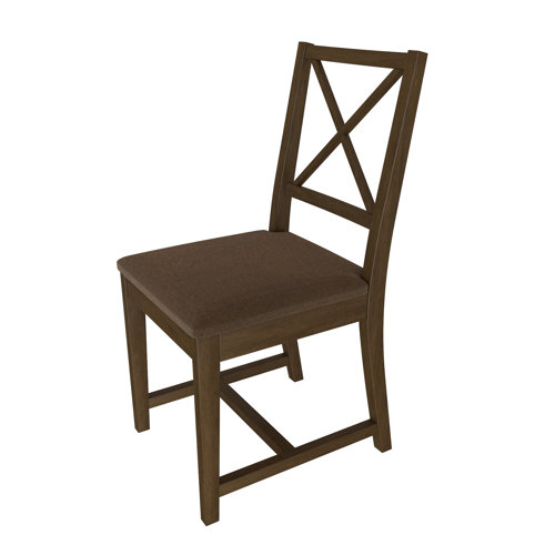 DAIVA casa Fabric Cross Back Side Chair | Wayfair