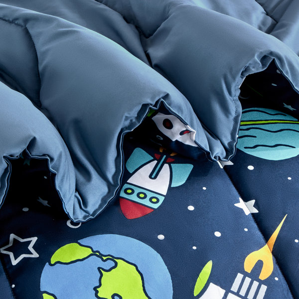 Sleep Zone Kids Rocket Galaxy Bedding Set | Wayfair
