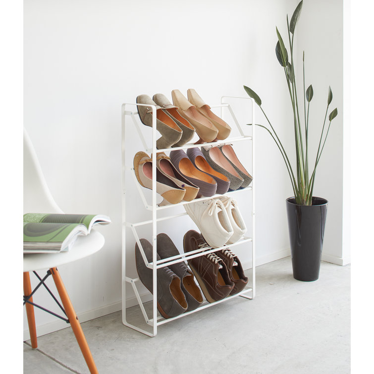 Yamazaki USA Yamazaki Home Slim Shoe Rack, Steel, Holds 8 to 12 shoes ...