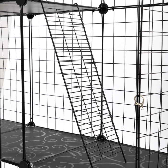 Tucker Murphy Pet™ Ceason 4-Tier Wire Cat Cage Playpen & Reviews | Wayfair