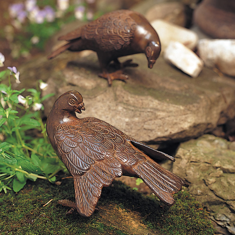 Alcott Hill® Ellen Bronze Doves & Reviews | Wayfair
