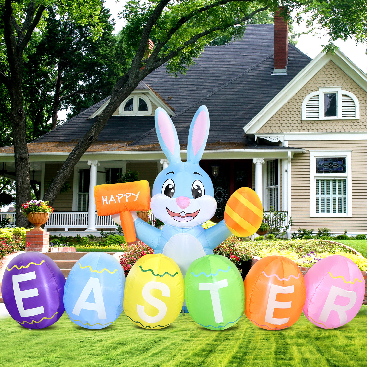 The Holiday Aisle® Easter Inflatable | Wayfair