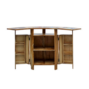 Loon Peak® Barnes Teak Home Bar & Reviews | Wayfair