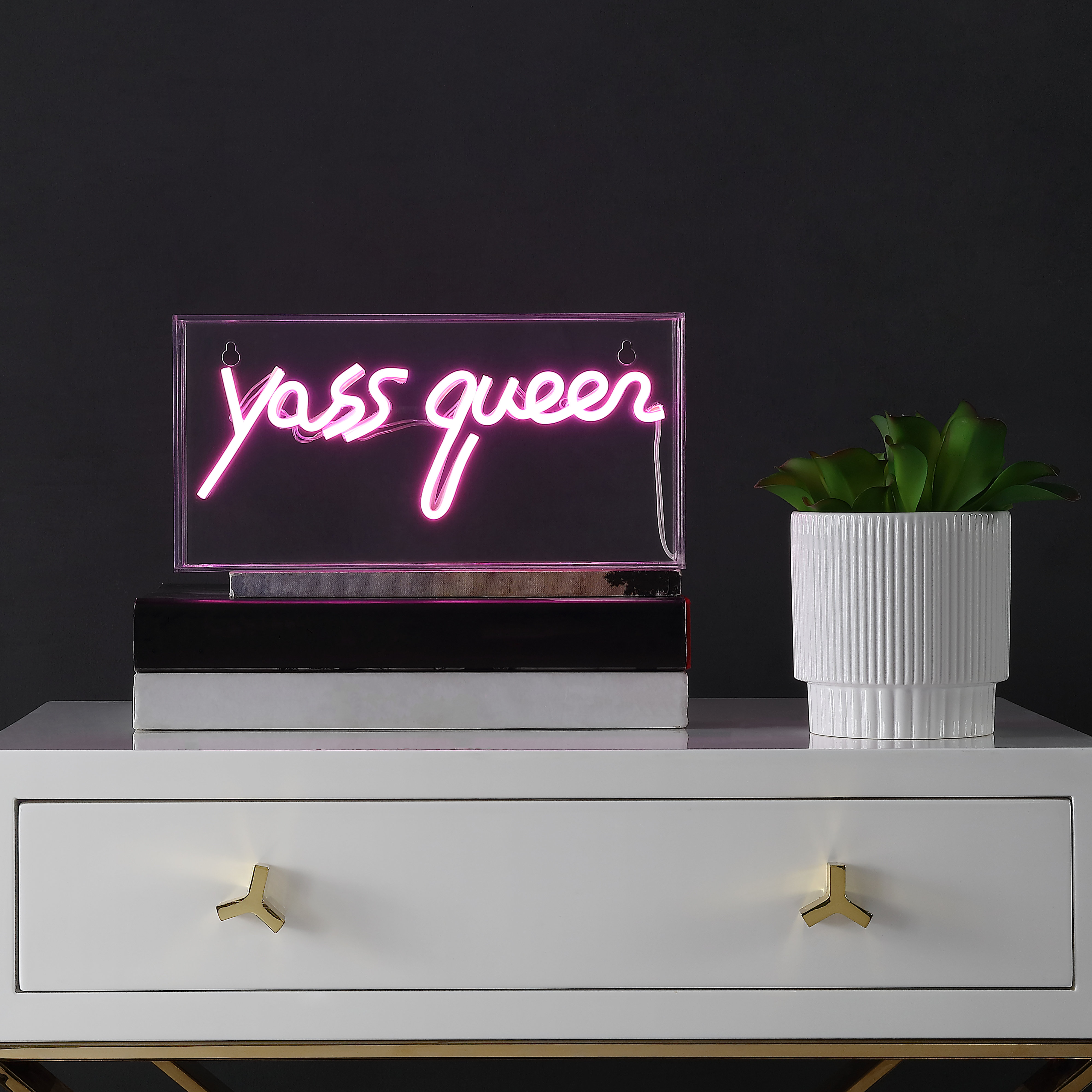 Trinx Yass Queen 5.9" LED Neon Sign & Reviews | Wayfair