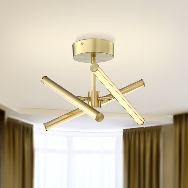 Floral-gold-ceiling-lighting | Wayfair