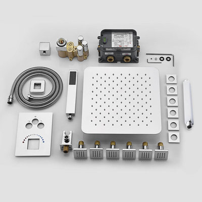 Wonderland America 3 Way LED Thermostatic Complete Shower System with ...