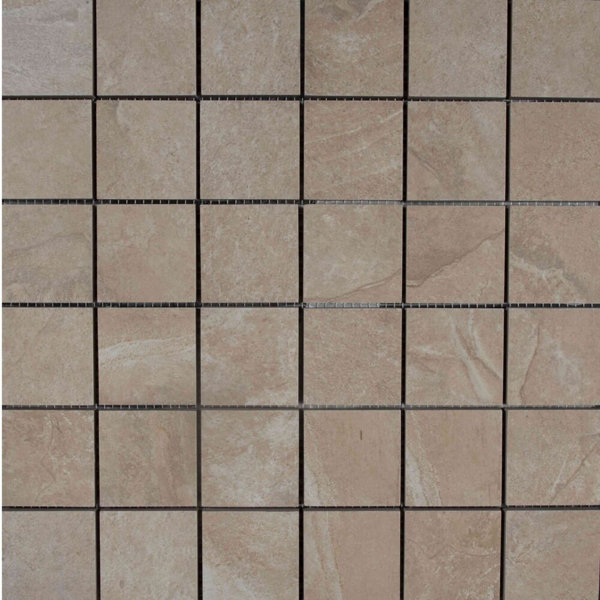 Long Island Mosaics & Tile Austin 12" X 12" Porcelain Mosaic Wall ...