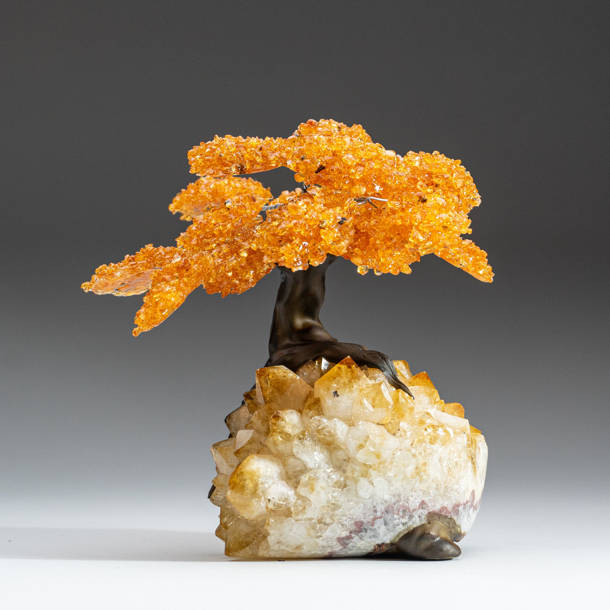 citrine gemstone tree