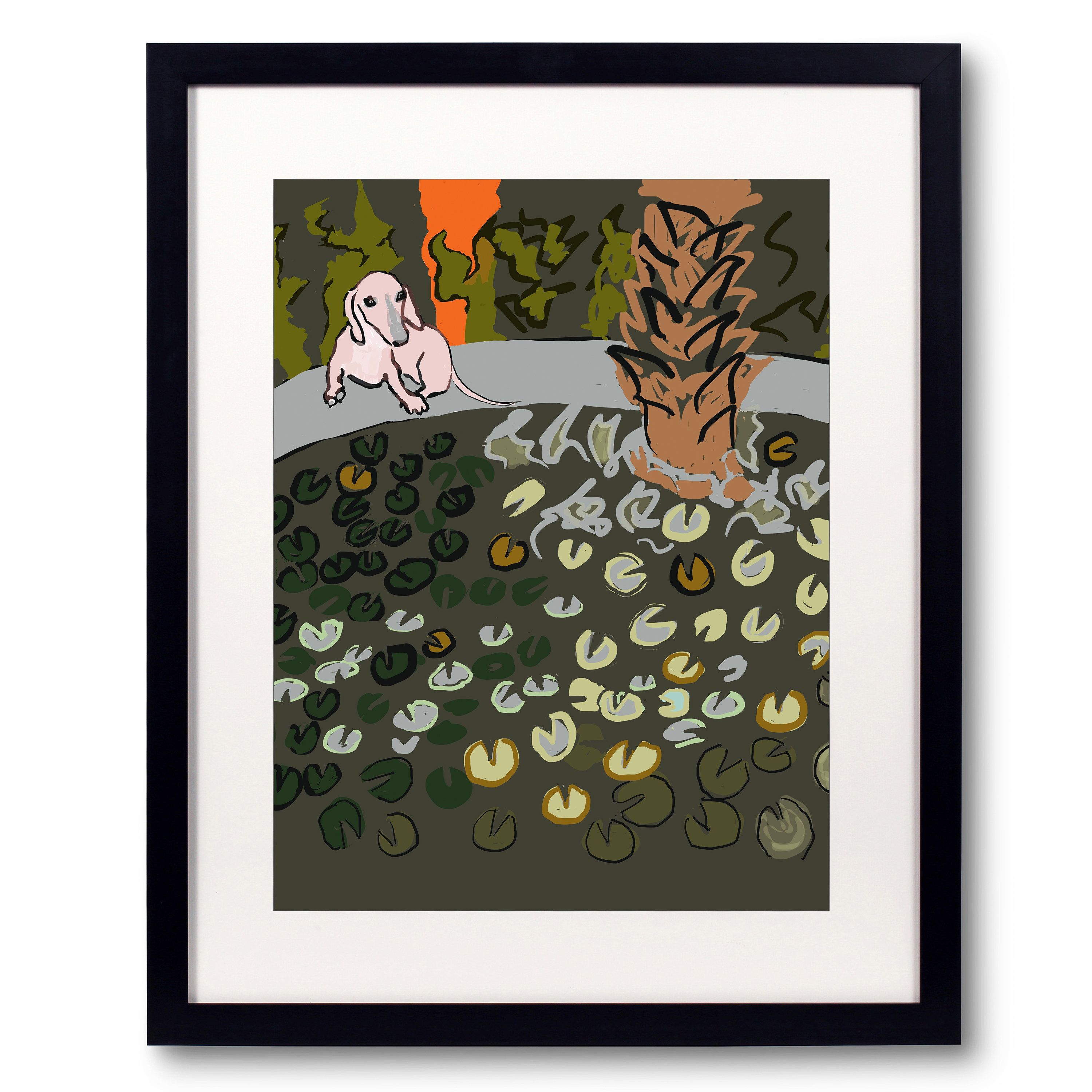 Made & Curated Deborah Blum Frog Pond by Deborah Blum - Painting | Wayfair