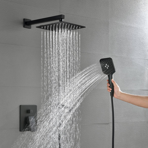 XIZZI Luxury Complete Shower System with Rough-in Valve & Reviews | Wayfair