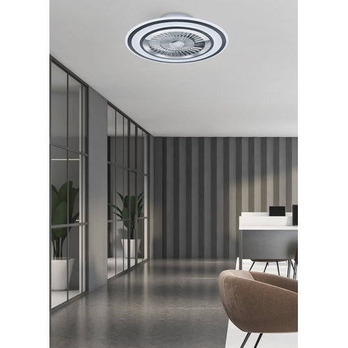 Ivy Bronx 60cm Dally 7 - Blade LED Ceiling Fan with Remote Control and ...