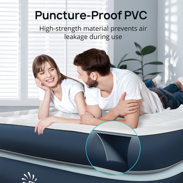 EVAJOY Full Size Air Mattress With Built In Pump, 18'' Inflatable ...
