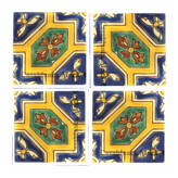 Casablanca Market Mediterranean 4" x 4" Ceramic Carthage Decorative ...