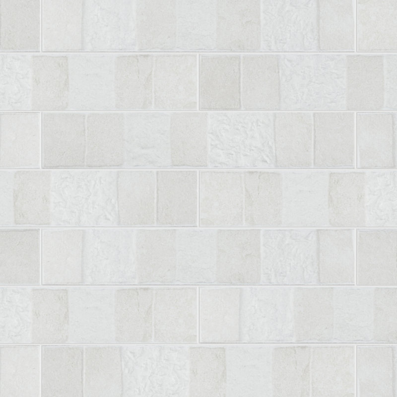 Merola Tile Blend 3" x 17.5" Porcelain Stone Look Subway Wall Tile ...