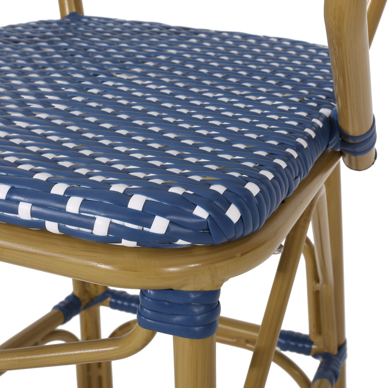 Breakwater Bay Glenmora Wicker Outdoor 29.25'' Bar Stool | Wayfair