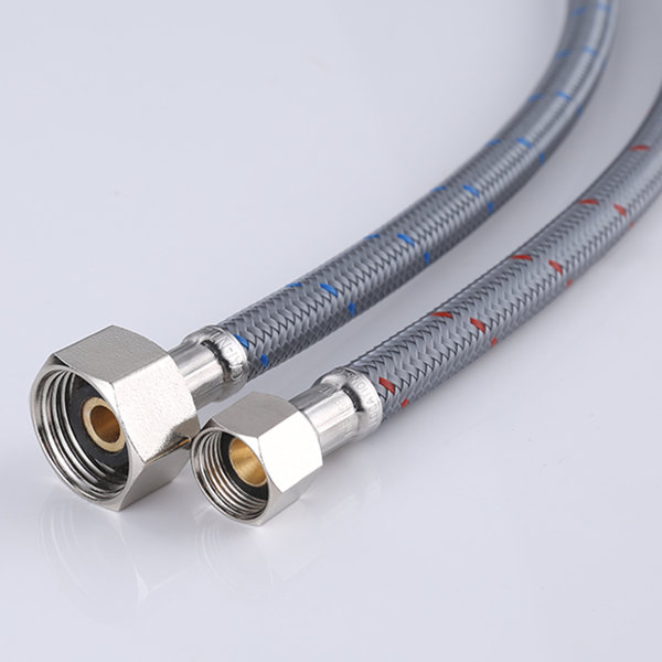 WOWOW Faucet Supply Lines, Bathroom Kitchen Faucet Connector Braided ...